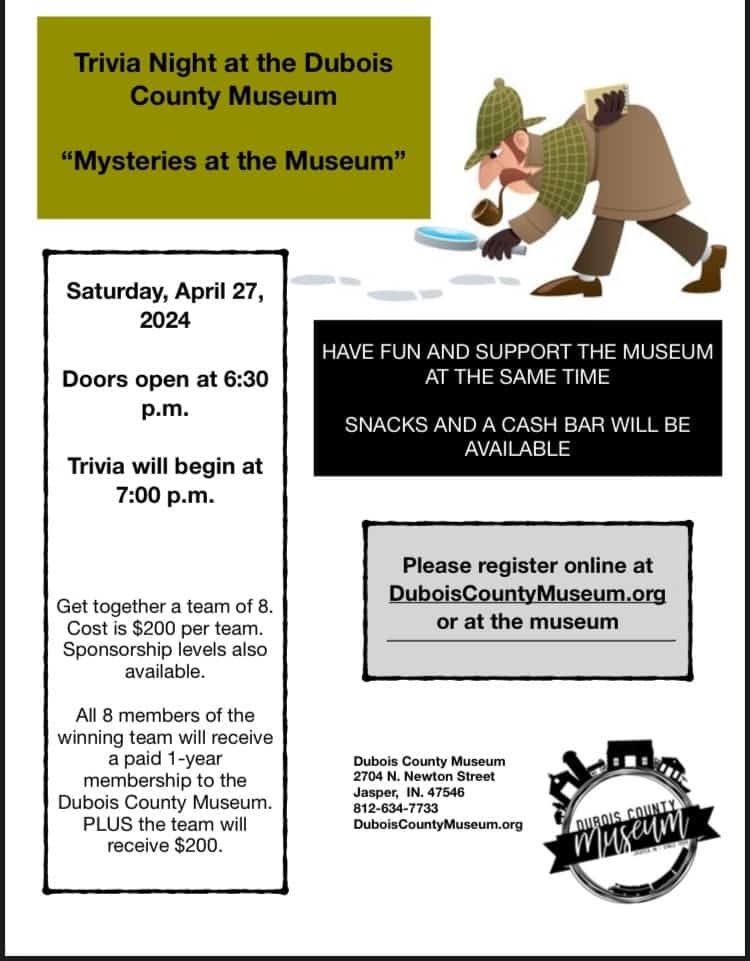 Museum Trivia Night 2024 - Dubois County Museum